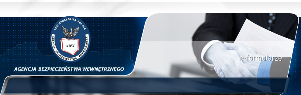 Formularz zgłoszeniowy do służby/pracy w ABW - Formularz - Agencja ...